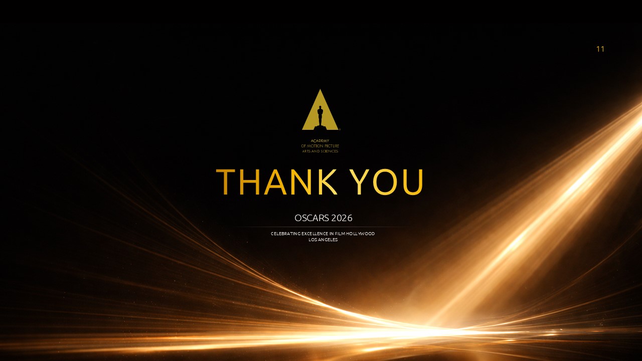 Plantilla para los Oscar 2026 | Presentación de la 98.ª edición de los ...