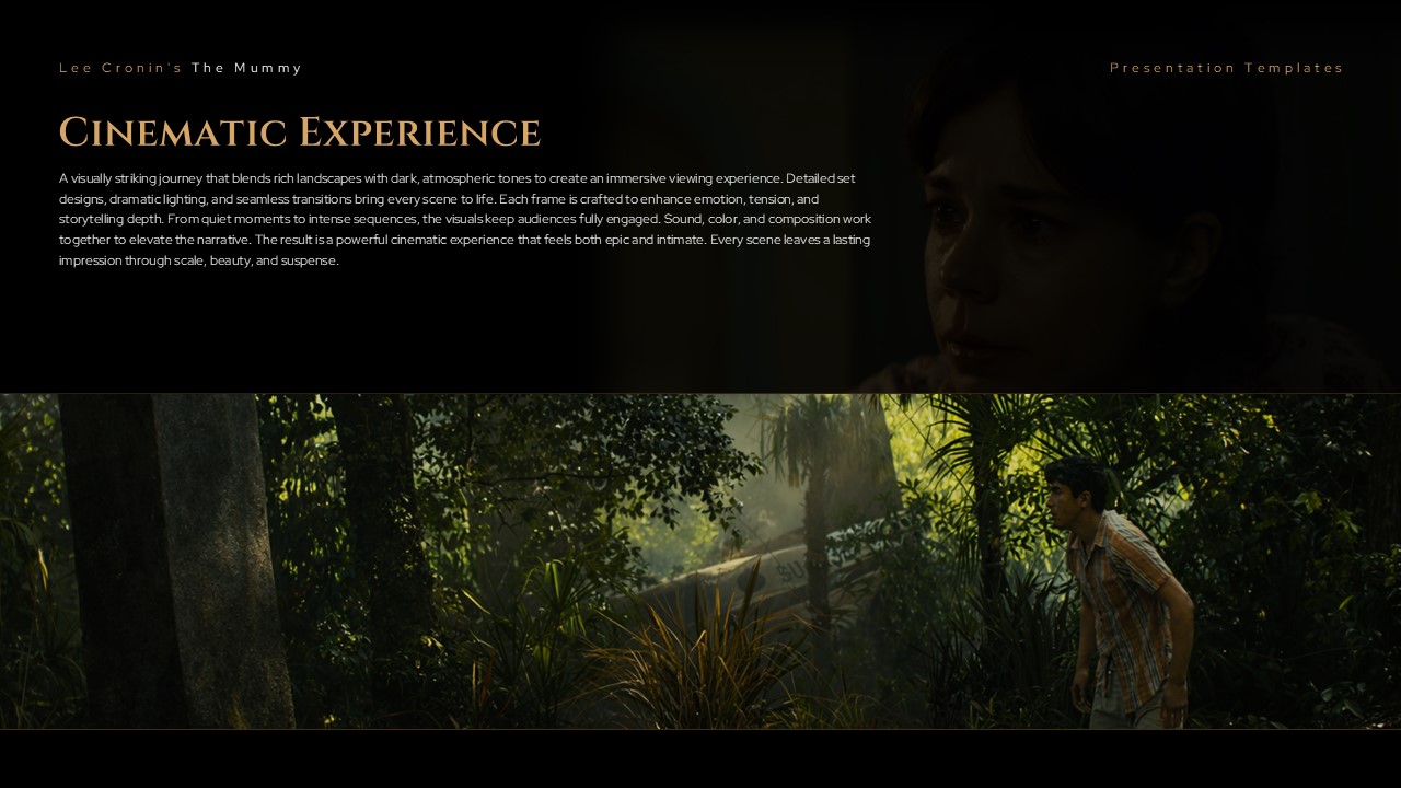 The Mummy Movie Template PowerPoint and Google Slides