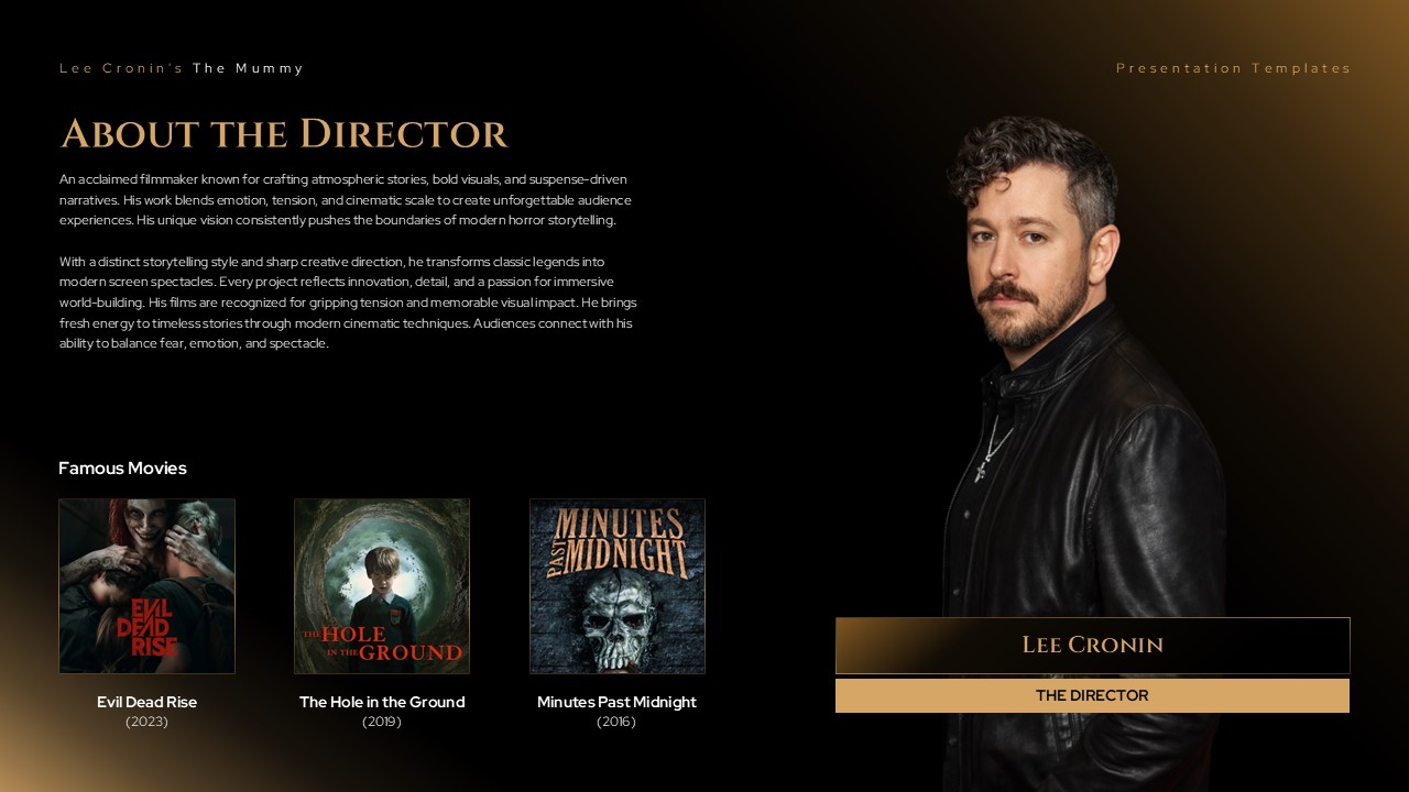 The Mummy Movie Template PowerPoint and Google Slides