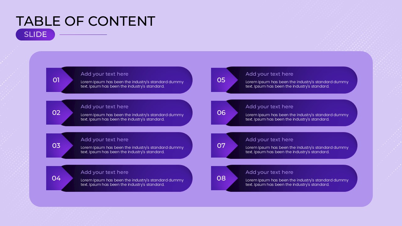 Creative Table of Contents PowerPoint Template - SlideChef