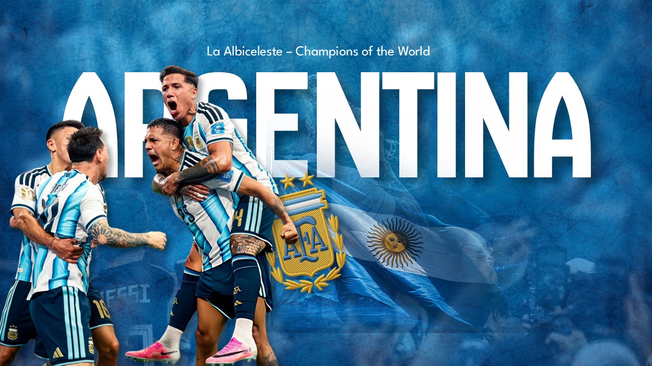 Argentina Football Team Template - Sports PowerPoint Template