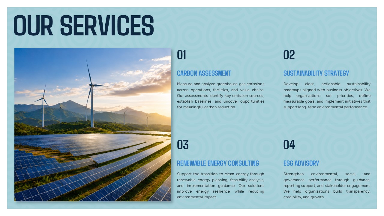 Carbon Emission Reduction Consulting Template - SlideChef