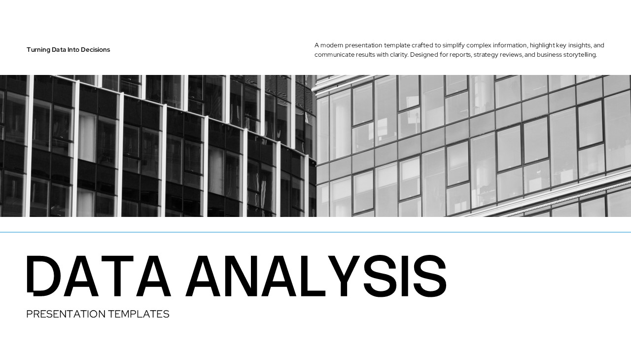 Plantilla de presentación para análisis de datos (PPT y Google Slides)