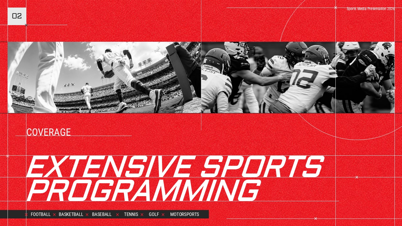 ESPN Channel Template | Sports Theme PPT & Google Slides