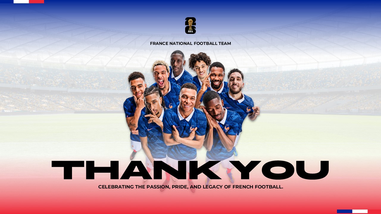 France Football Team - Sports PowerPoint Template - SlideChef