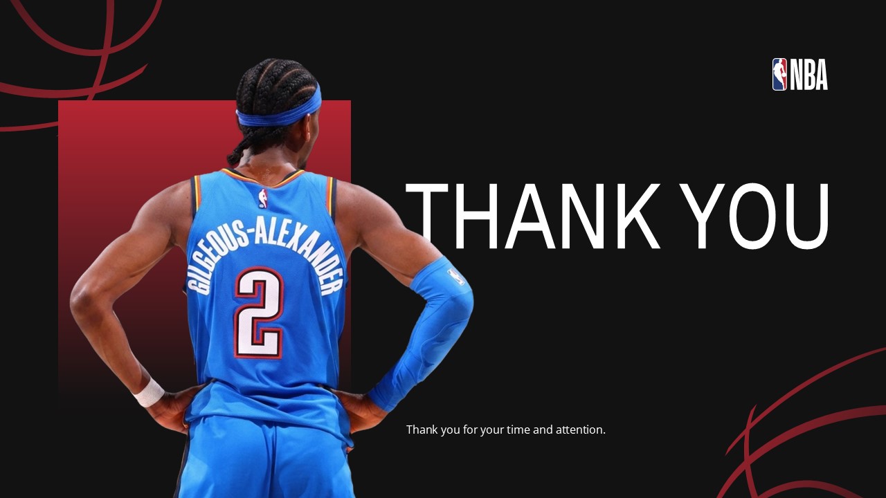 NBA Template -Sports PowerPoint Template - SlideChef